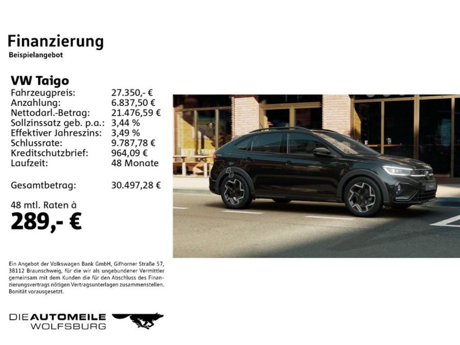 Melns Volkswagen Taigo 2025 Kauņa, ar dzinēja tilpumu 1.50 L un nobraukumu 20 tūkst. km par 30067 €, foto 2 vietnē AUTOMOTO.COM.LV