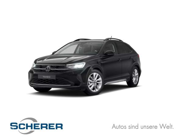 Melns Volkswagen Taigo 2025 Kauņa, ar dzinēja tilpumu 1.00 L un nobraukumu 16 tūkst. km par 23478 €, foto 1 vietnē AUTOMOTO.COM.LV