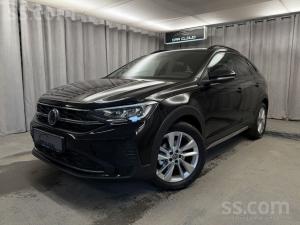 Melns Volkswagen Taigo 2025 Rīga, ar dzinēja tilpumu 1.00 L un nobraukumu 15 tūkst. km par 19990 €, foto  vietnē AUTOMOTO.COM.LV