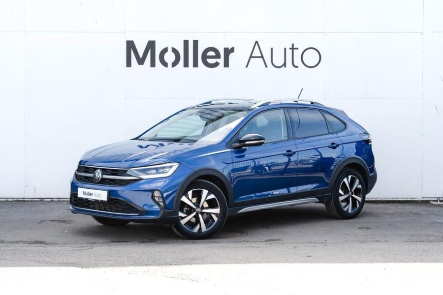 Zils Volkswagen Taigo 2022 Rīga, ar dzinēja tilpumu 1.50 L un nobraukumu 72 tūkst. km par 23500 €, foto 1 vietnē AUTOMOTO.COM.LV