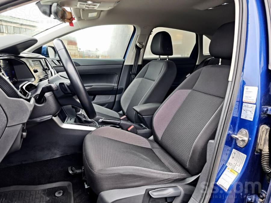 Blue Volkswagen Taigo 2022 in Liepaja, with an engine capacity of 1.00 L and mileage of 71 thousand km for 18900 €, photo 11 on AUTOMOTO.COM.LV