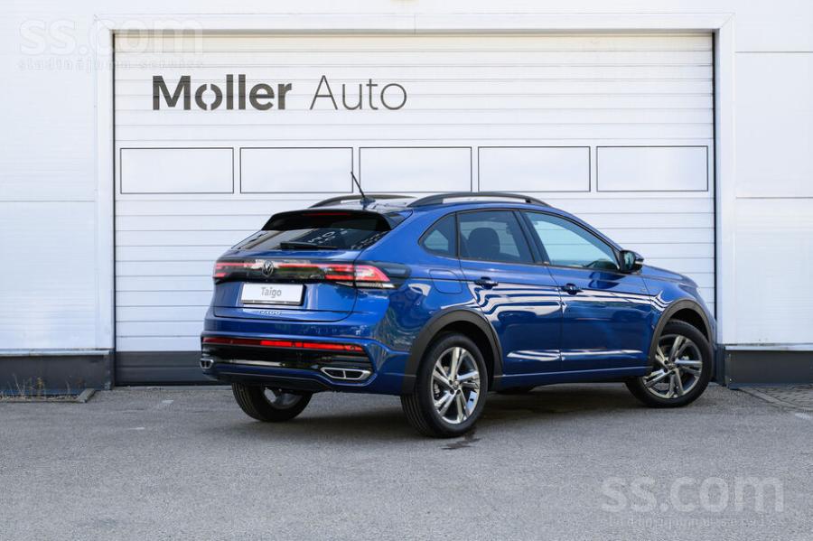 Zils Volkswagen Taigo 2025 Rīga, ar dzinēja tilpumu 1.00 L un nobraukumu 10 tūkst. km par 26336 €, foto 4 vietnē AUTOMOTO.COM.LV