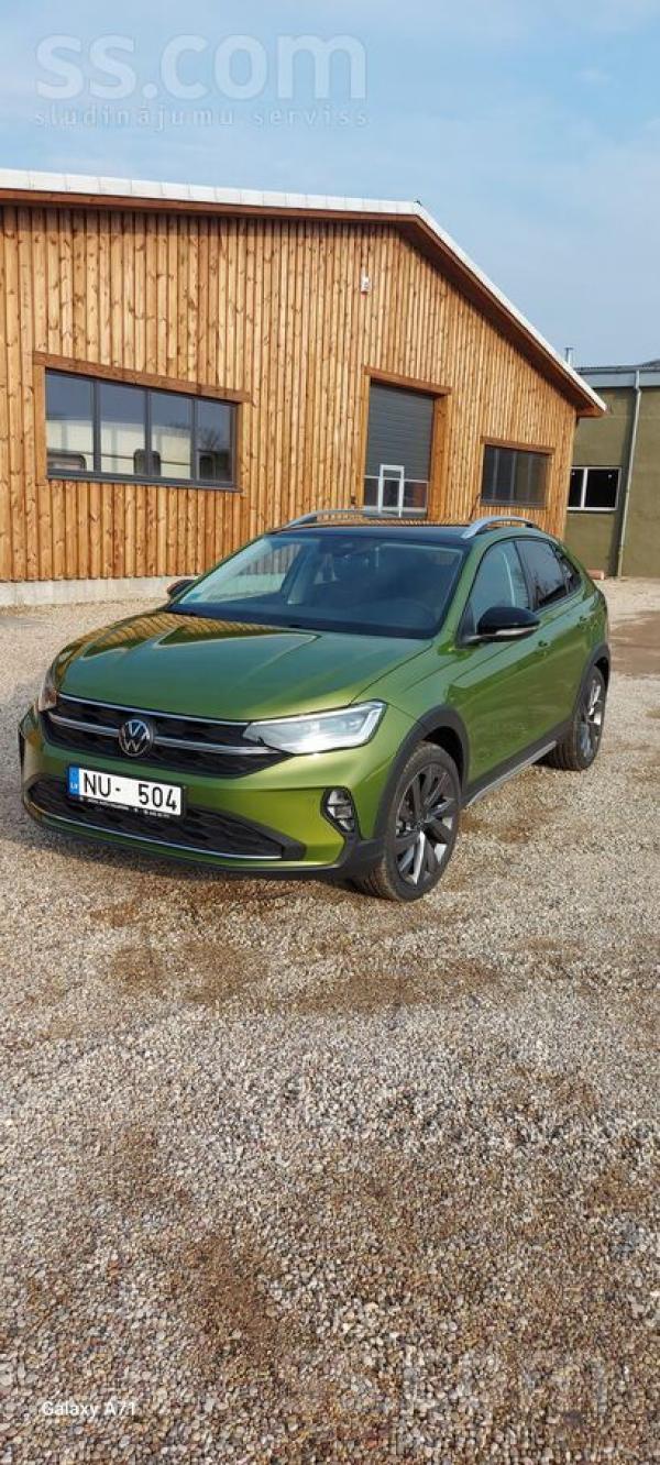 Zaļš Volkswagen Taigo 2024 Cēsis, ar dzinēja tilpumu 1.00 L un nobraukumu 21 tūkst. km par 19900 €, foto 2 vietnē AUTOMOTO.COM.LV