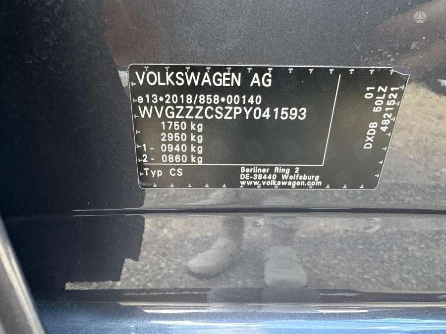 Grey Volkswagen Taigo 2023 in Vilnius, with an engine capacity of 1.50 L and mileage of 186 thousand km for 16890 €, photo 33 on AUTOMOTO.COM.LV
