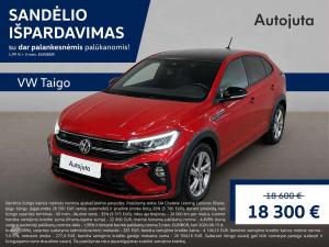 Red Volkswagen Taigo 2022 in Kaunas, with an engine capacity of 1.00 L and mileage of 72 thousand km for 18300 €, photo  on AUTOMOTO.COM.LV