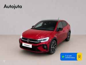 Sarkans Volkswagen Taigo 2023 Kauņa, ar dzinēja tilpumu 1.50 L un nobraukumu 75 tūkst. km par 19900 €, foto  vietnē AUTOMOTO.COM.LV