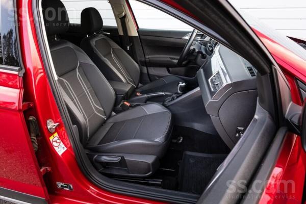 Red Volkswagen Taigo 2023 in Riga, with an engine capacity of 1.00 L and mileage of 27 thousand km for 18950 €, photo 7 on AUTOMOTO.COM.LV