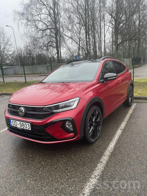 Red Volkswagen Taigo 2025 in Riga, with an engine capacity of 1.50 L and mileage of 5 thousand km for 27500 €, photo 2 on AUTOMOTO.COM.LV