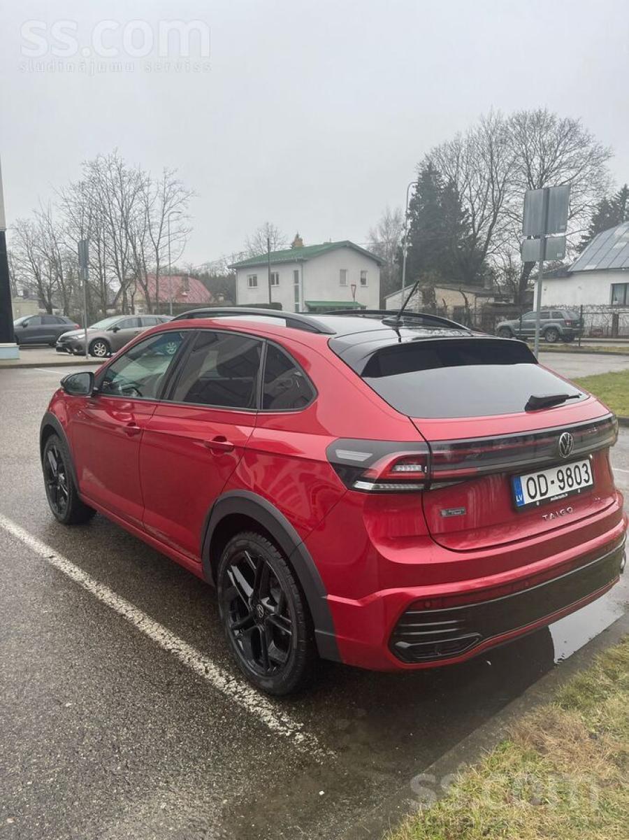 Red Volkswagen Taigo 2025 in Riga, with an engine capacity of 1.50 L and mileage of 5 thousand km for 27500 €, photo 4 on AUTOMOTO.COM.LV