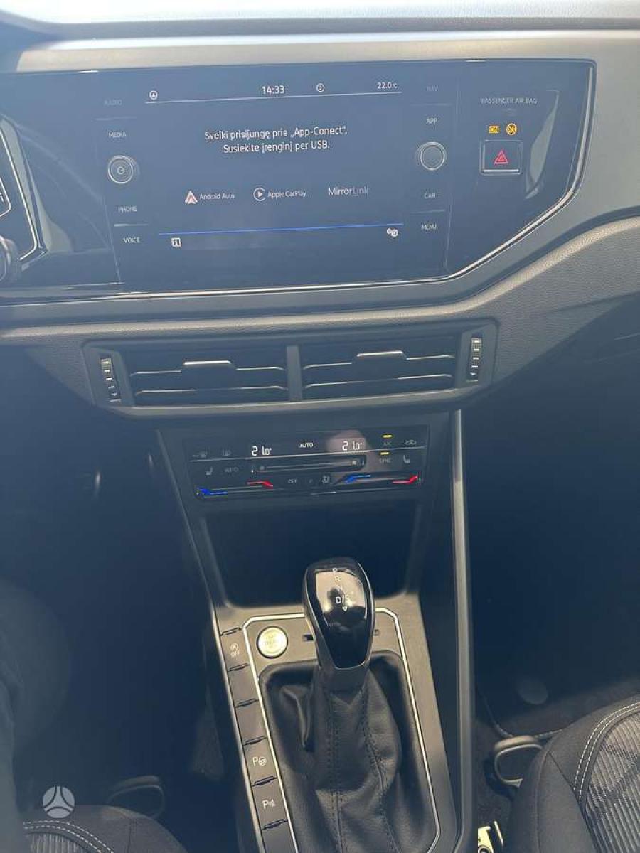 White Volkswagen Taigo 2023 in Panevezys, with an engine capacity of 1.50 L and mileage of 27 thousand km for 21900 €, photo 17 on AUTOMOTO.COM.LV