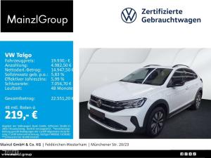 Balts Volkswagen Taigo 2025 Kauņa, ar dzinēja tilpumu 1.00 L un nobraukumu 22 tūkst. km par 22673 €, foto  vietnē AUTOMOTO.COM.LV