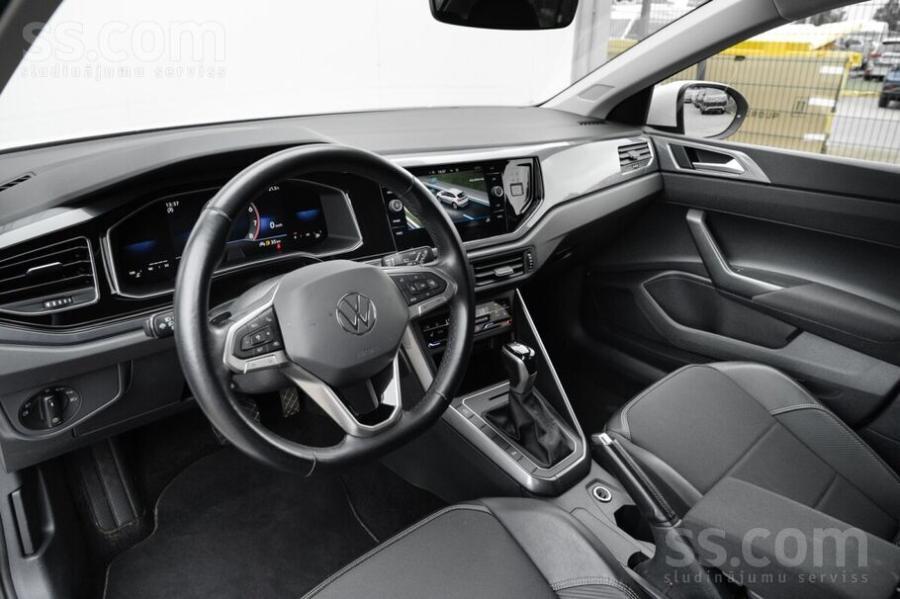White Volkswagen Taigo 2023 in Riga, with an engine capacity of 1.00 L and mileage of 95 thousand km for 16850 €, photo 22 on AUTOMOTO.COM.LV