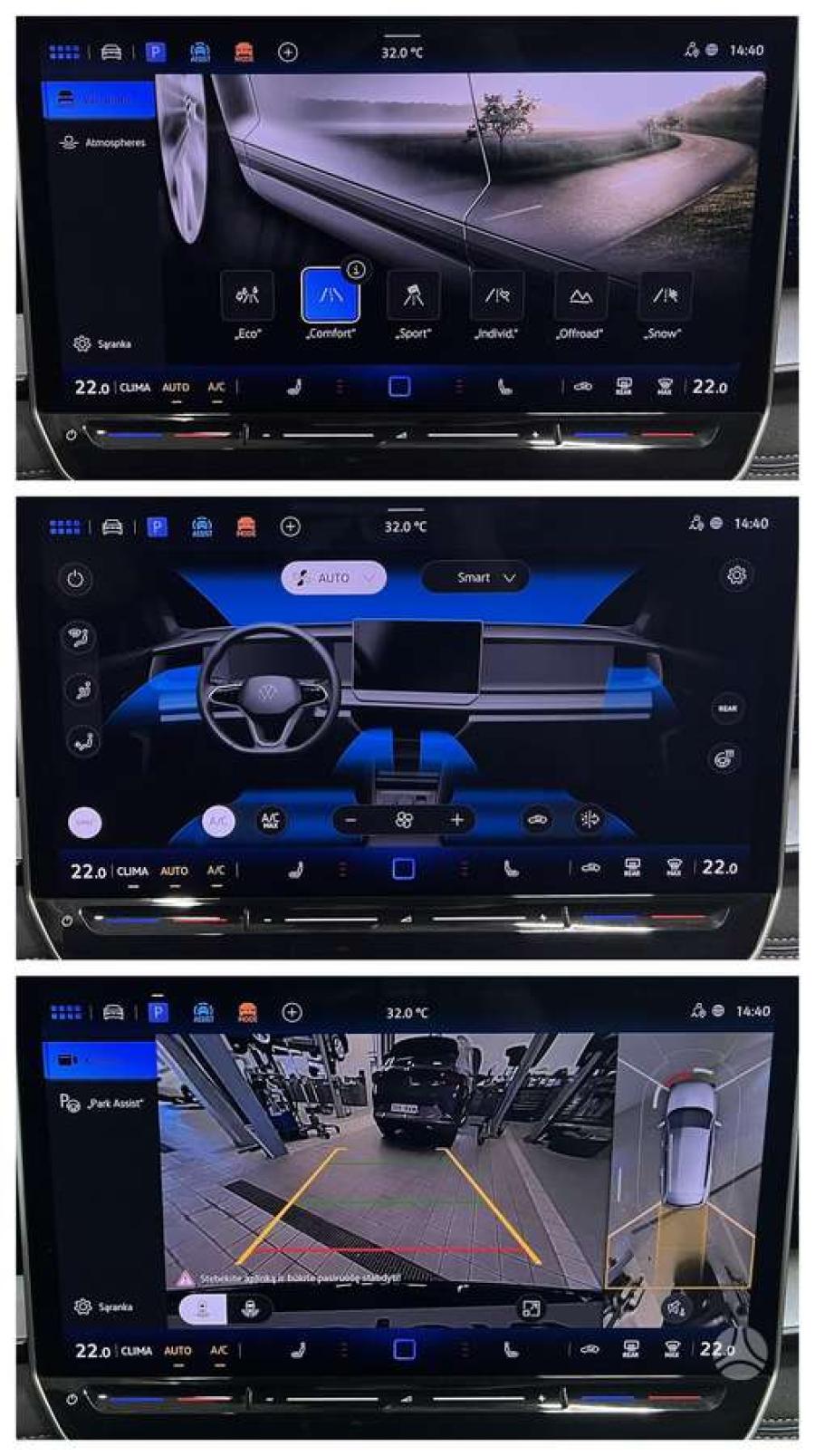 Black Volkswagen Tayron 2025 in Kaunas, with an engine capacity of 1.98 L and mileage of 72 thousand km for 44900 €, photo 14 on AUTOMOTO.COM.LV