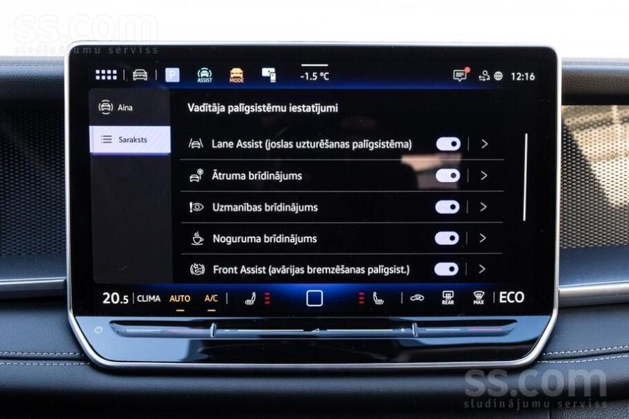 Volkswagen Tayron 2025 in Riga, with an engine capacity of 1.50 L and mileage of 15 thousand km for 37500 €, photo 11 on AUTOMOTO.COM.LV