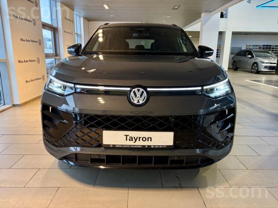 Pelēks Volkswagen Tayron 2025 Valmiera, ar dzinēja tilpumu 2.00 L un nobraukumu 5 tūkst. km par 49500 €, foto 2 vietnē AUTOMOTO.COM.LV