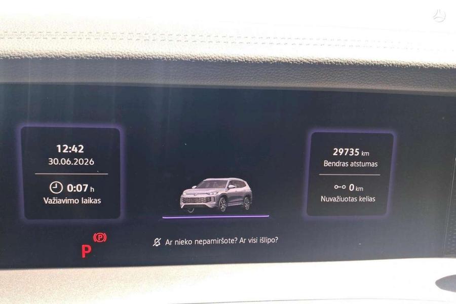 Pelēks Volkswagen Tayron 2025 Klaipėda, ar dzinēja tilpumu 1.50 L un nobraukumu 30 tūkst. km par 34900 €, foto 12 vietnē AUTOMOTO.COM.LV