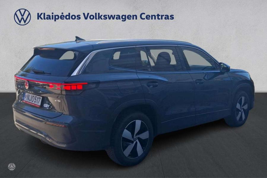 Pelēks Volkswagen Tayron 2025 Klaipėda, ar dzinēja tilpumu 1.50 L un nobraukumu 30 tūkst. km par 34900 €, foto 6 vietnē AUTOMOTO.COM.LV