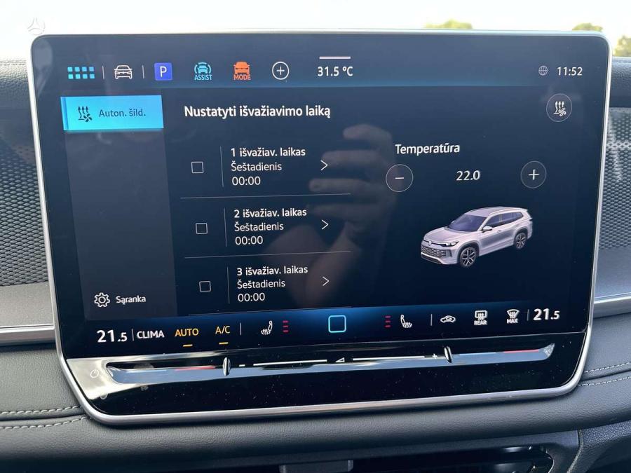 Pelēks Volkswagen Tayron 2026 Panevēža, ar dzinēja tilpumu 1.97 L un nobraukumu 0 tūkst. km par 48500 €, foto 19 vietnē AUTOMOTO.COM.LV