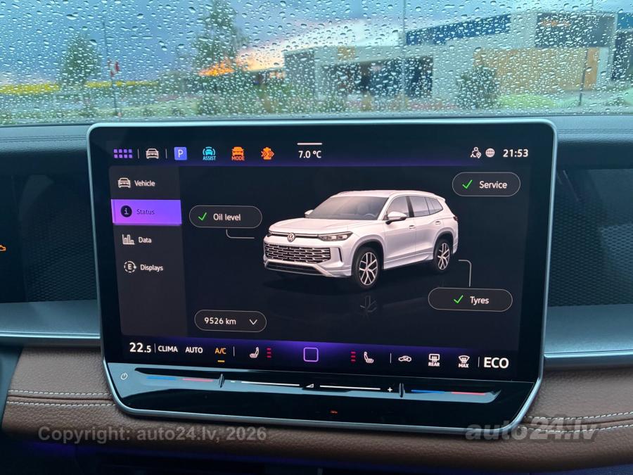 Pelēks Volkswagen Tayron 2025 Tallina, ar dzinēja tilpumu 1.50 L un nobraukumu 10 tūkst. km par 44000 €, foto 17 vietnē AUTOMOTO.COM.LV