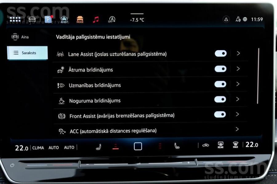 Violets Volkswagen Tayron 2025 Ventspils, ar dzinēja tilpumu 1.50 L un nobraukumu 19 tūkst. km par 46650 €, foto 27 vietnē AUTOMOTO.COM.LV