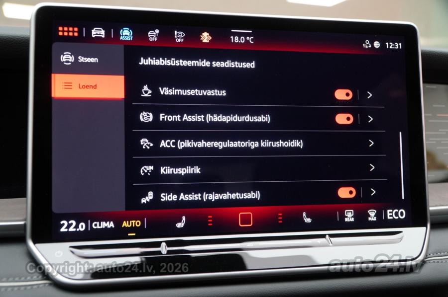 Balts Volkswagen Tayron 2025 Tallina, ar dzinēja tilpumu 1.50 L un nobraukumu 12 tūkst. km par 41900 €, foto 18 vietnē AUTOMOTO.COM.LV