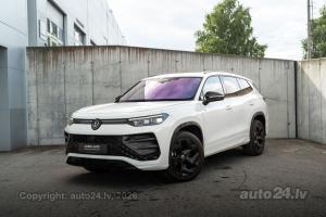 Balts Volkswagen Tayron 2025 Tartu, ar dzinēja tilpumu 2.00 L un nobraukumu 13 tūkst. km par 49900 €, foto  vietnē AUTOMOTO.COM.LV