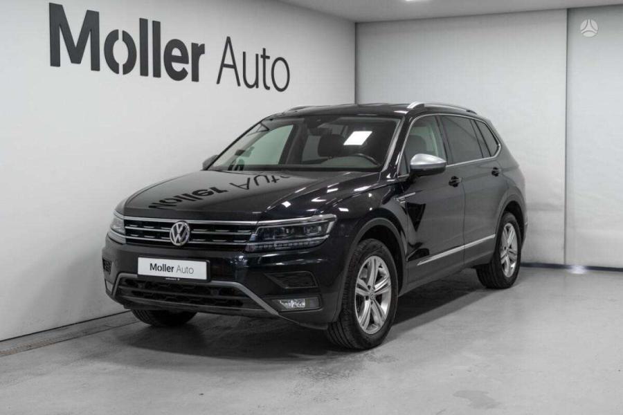 Black Volkswagen Tiguan Allspace 2019 in Vilnius, with an engine capacity of 2.00 L and mileage of 167 thousand km for 21900 €, photo 1 on AUTOMOTO.COM.LV