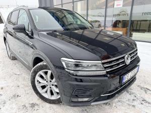Black Volkswagen Tiguan Allspace 2019 in Vilnius, with an engine capacity of 1.97 L and mileage of 281 thousand km for 15900 €, photo  on AUTOMOTO.COM.LV