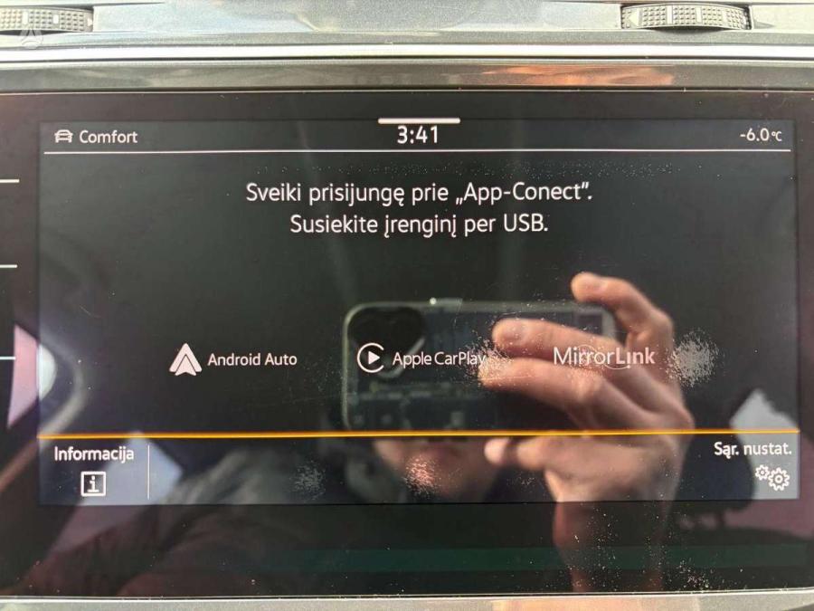 Melns Volkswagen Tiguan Allspace 2021 Viļņa, ar dzinēja tilpumu 2.00 L un nobraukumu 148 tūkst. km par 22800 €, foto 24 vietnē AUTOMOTO.COM.LV