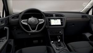 Black Volkswagen Tiguan Allspace 2022 in Vilnius, with an engine capacity of 2.00 L and mileage of 161 thousand km for 28500 €, photo 2 on AUTOMOTO.COM.LV