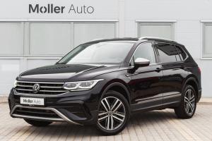 Black Volkswagen Tiguan Allspace 2023 in Ventspils, with an engine capacity of 2.00 L and mileage of 159 thousand km for 27250 €, photo  on AUTOMOTO.COM.LV