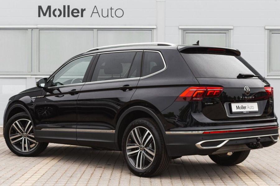 Black Volkswagen Tiguan Allspace 2023 in Ventspils, with an engine capacity of 2.00 L and mileage of 159 thousand km for 27250 €, photo 4 on AUTOMOTO.COM.LV