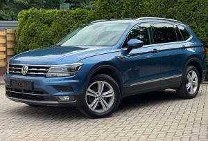Blue Volkswagen Tiguan Allspace 2019 in Jonava, with an engine capacity of 1.97 L and mileage of 203 thousand km for 17250 €, photo 5 on AUTOMOTO.COM.LV