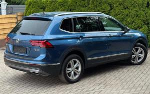 Blue Volkswagen Tiguan Allspace 2019 in Jonava, with an engine capacity of 1.97 L and mileage of 203 thousand km for 17250 €, photo 6 on AUTOMOTO.COM.LV