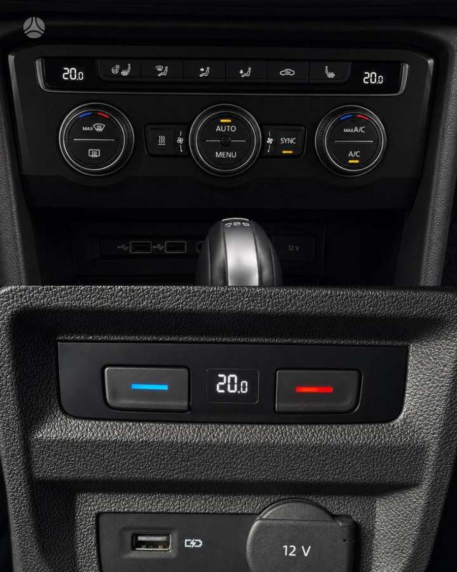 Blue Volkswagen Tiguan Allspace 2019 in Jonava, with an engine capacity of 1.97 L and mileage of 203 thousand km for 17250 €, photo 25 on AUTOMOTO.COM.LV