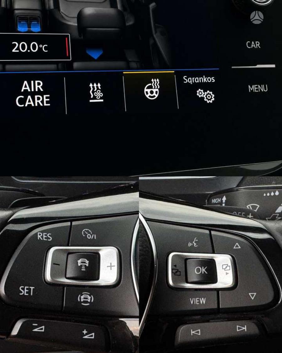 Blue Volkswagen Tiguan Allspace 2019 in Jonava, with an engine capacity of 1.97 L and mileage of 203 thousand km for 17250 €, photo 27 on AUTOMOTO.COM.LV