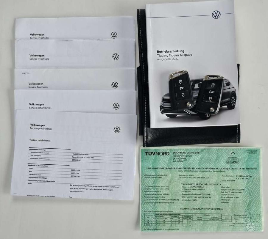 Zils Volkswagen Tiguan Allspace 2023 Viļņa, ar dzinēja tilpumu 1.97 L un nobraukumu 205 tūkst. km par 20000 €, foto 38 vietnē AUTOMOTO.COM.LV