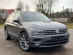 Grey Volkswagen Tiguan Allspace 2018 in Utena, with an engine capacity of 1.97 L and mileage of 293 thousand km for 17950 €, photo  on AUTOMOTO.COM.LV