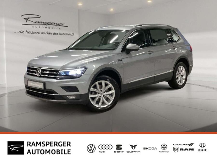 Pelēks Volkswagen Tiguan Allspace 2021 Kauņa, ar dzinēja tilpumu 1.50 L un nobraukumu 62 tūkst. km par 31846 €, foto 1 vietnē AUTOMOTO.COM.LV