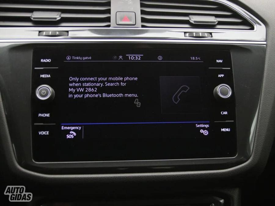 Pelēks Volkswagen Tiguan Allspace 2021 Viļņa, ar dzinēja tilpumu 2.00 L un nobraukumu 101 tūkst. km par 25499 €, foto 24 vietnē AUTOMOTO.COM.LV