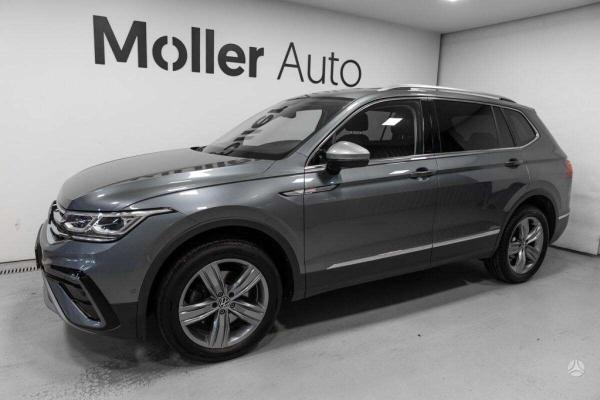 Grey Volkswagen Tiguan Allspace 2022 in Vilnius, with an engine capacity of 2.00 L and mileage of 157 thousand km for 29250 €, photo 2 on AUTOMOTO.COM.LV