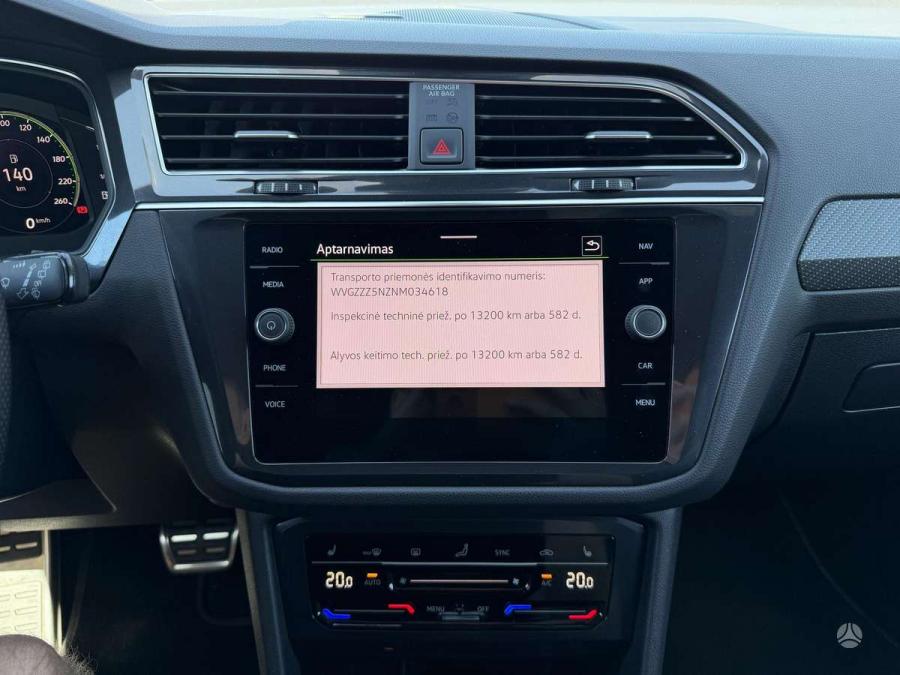 Pelēks Volkswagen Tiguan Allspace 2022 Šauļi, ar dzinēja tilpumu 1.50 L un nobraukumu 198 tūkst. km par 24990 €, foto 31 vietnē AUTOMOTO.COM.LV