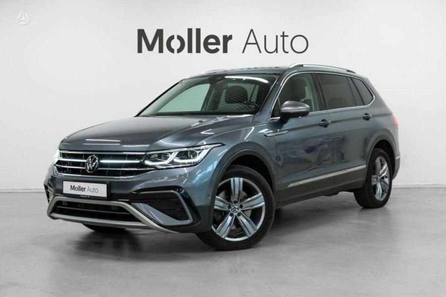Pelēks Volkswagen Tiguan Allspace 2022 Viļņa, ar dzinēja tilpumu 2.00 L un nobraukumu 130 tūkst. km par 28900 €, foto 1 vietnē AUTOMOTO.COM.LV
