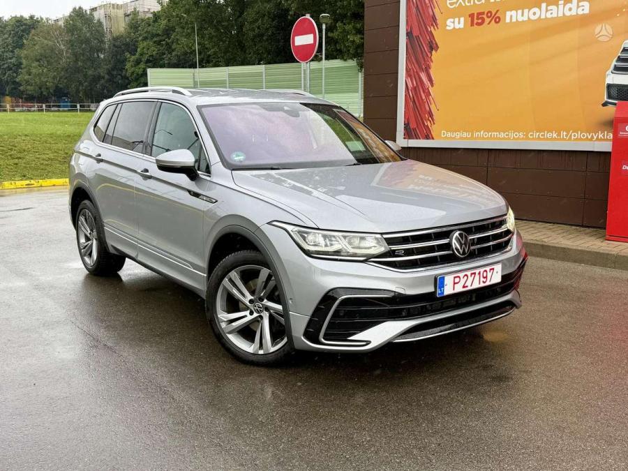 Pelēks Volkswagen Tiguan Allspace 2023 Tauragė, ar dzinēja tilpumu 2.00 L un nobraukumu 200 tūkst. km par 23300 €, foto 6 vietnē AUTOMOTO.COM.LV