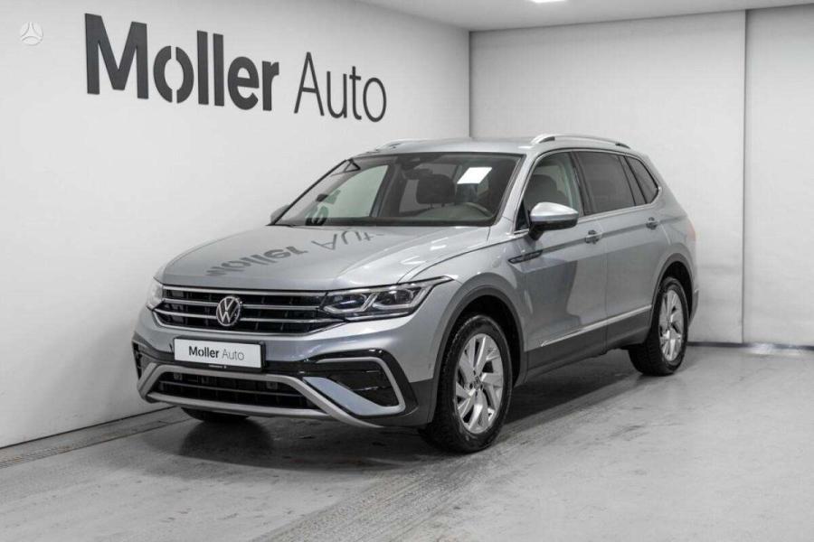 Grey Volkswagen Tiguan Allspace 2024 in Vilnius, with an engine capacity of 1.50 L and mileage of 47 thousand km for 31900 €, photo 1 on AUTOMOTO.COM.LV