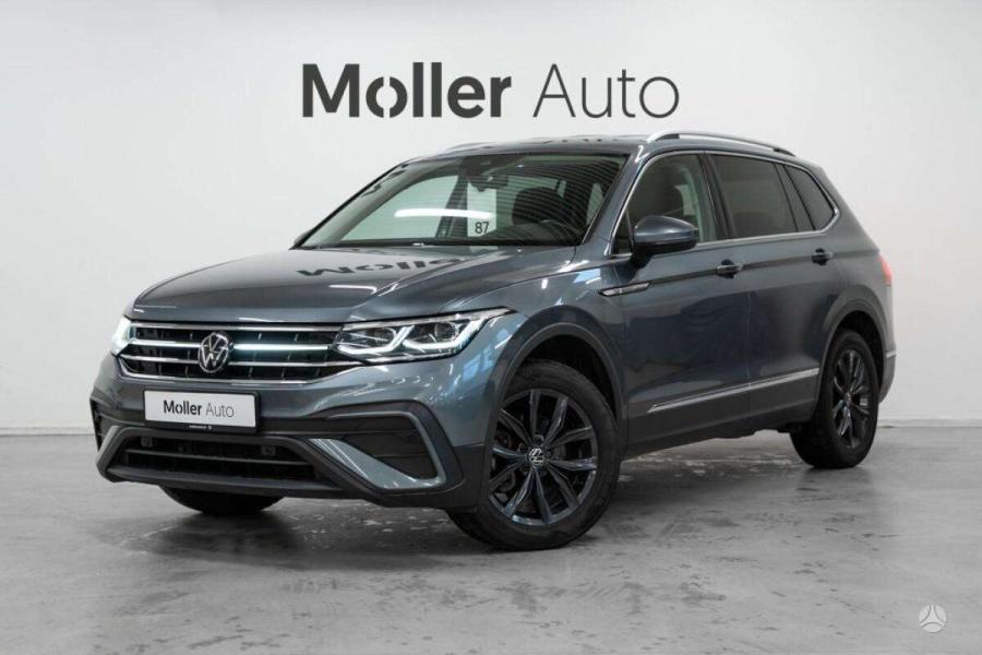 Grey Volkswagen Tiguan Allspace 2024 in Vilnius, with an engine capacity of 1.50 L and mileage of 53 thousand km for 29850 €, photo 1 on AUTOMOTO.COM.LV