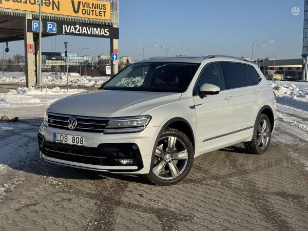 White Volkswagen Tiguan Allspace 2018 in Vilnius, with an engine capacity of 1.98 L and mileage of 178 thousand km for 16900 €, photo 2 on AUTOMOTO.COM.LV