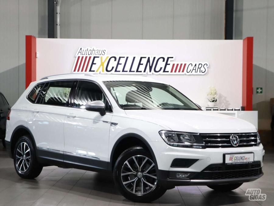 White Volkswagen Tiguan Allspace 2019 in Kaunas, with an engine capacity of 2.00 L and mileage of 72 thousand km for 24689 €, photo 1 on AUTOMOTO.COM.LV