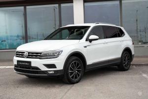 White Volkswagen Tiguan Allspace 2019 in Vilnius, with an engine capacity of 1.97 L and mileage of 186 thousand km for 16950 €, photo 10 on AUTOMOTO.COM.LV