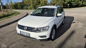 White Volkswagen Tiguan Allspace 2019 in Akmene, with an engine capacity of 2.00 L and mileage of 80 thousand km for 14200 €, photo  on AUTOMOTO.COM.LV